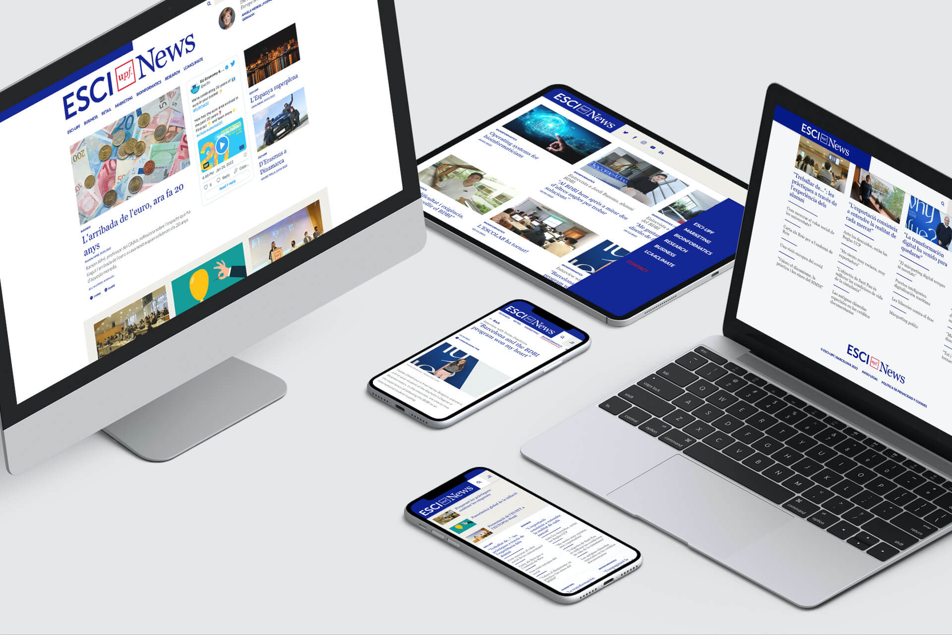 Desarrollo web para el Portal de Actualidad ESCI-UPF | RSB Agency